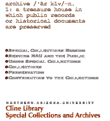 Northern Arizona University--Cline Library Special Collections and Archives